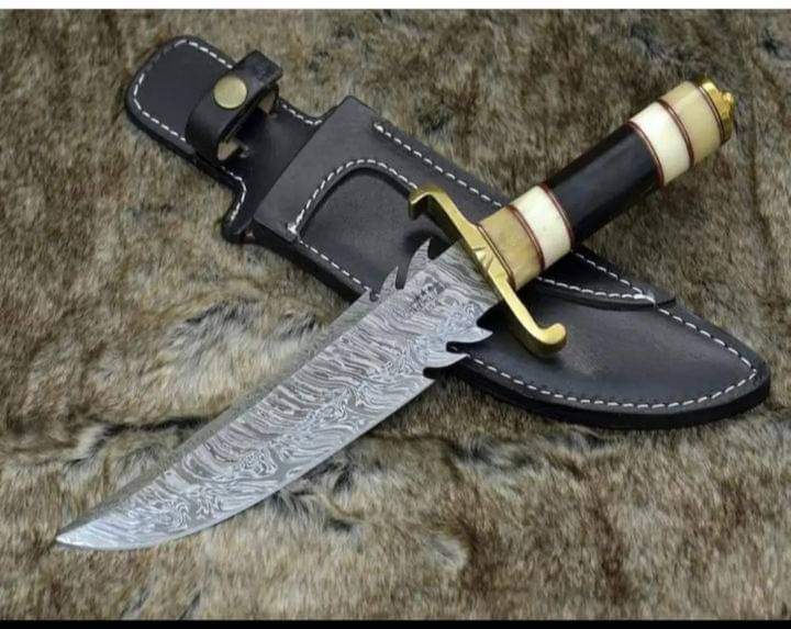 Carbon Steel knife, Hunting knife with sheath, fixed blade C | Inspire ...