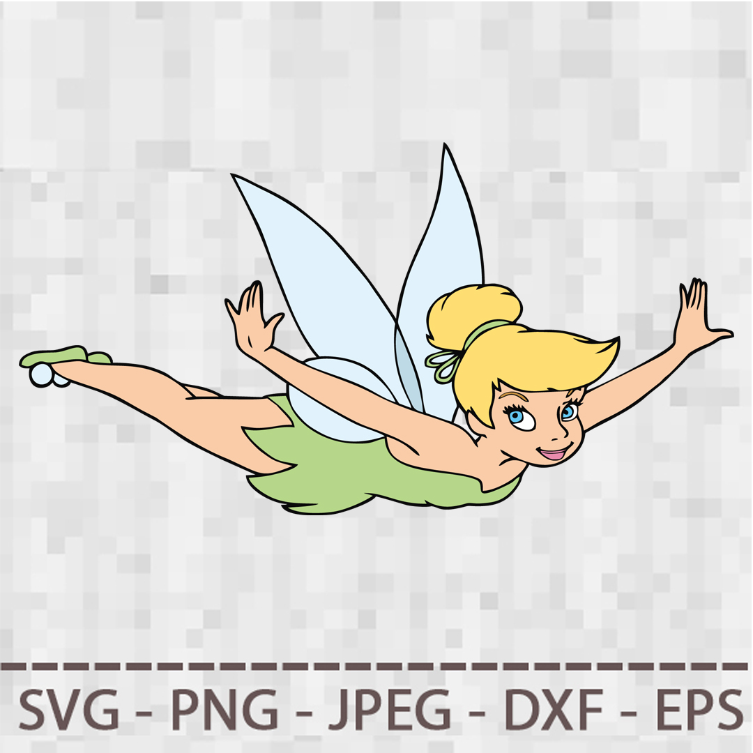 Tinkerbell SVG PNG JPEG Digital Cut Vector Files for Silhoue | Inspire ...