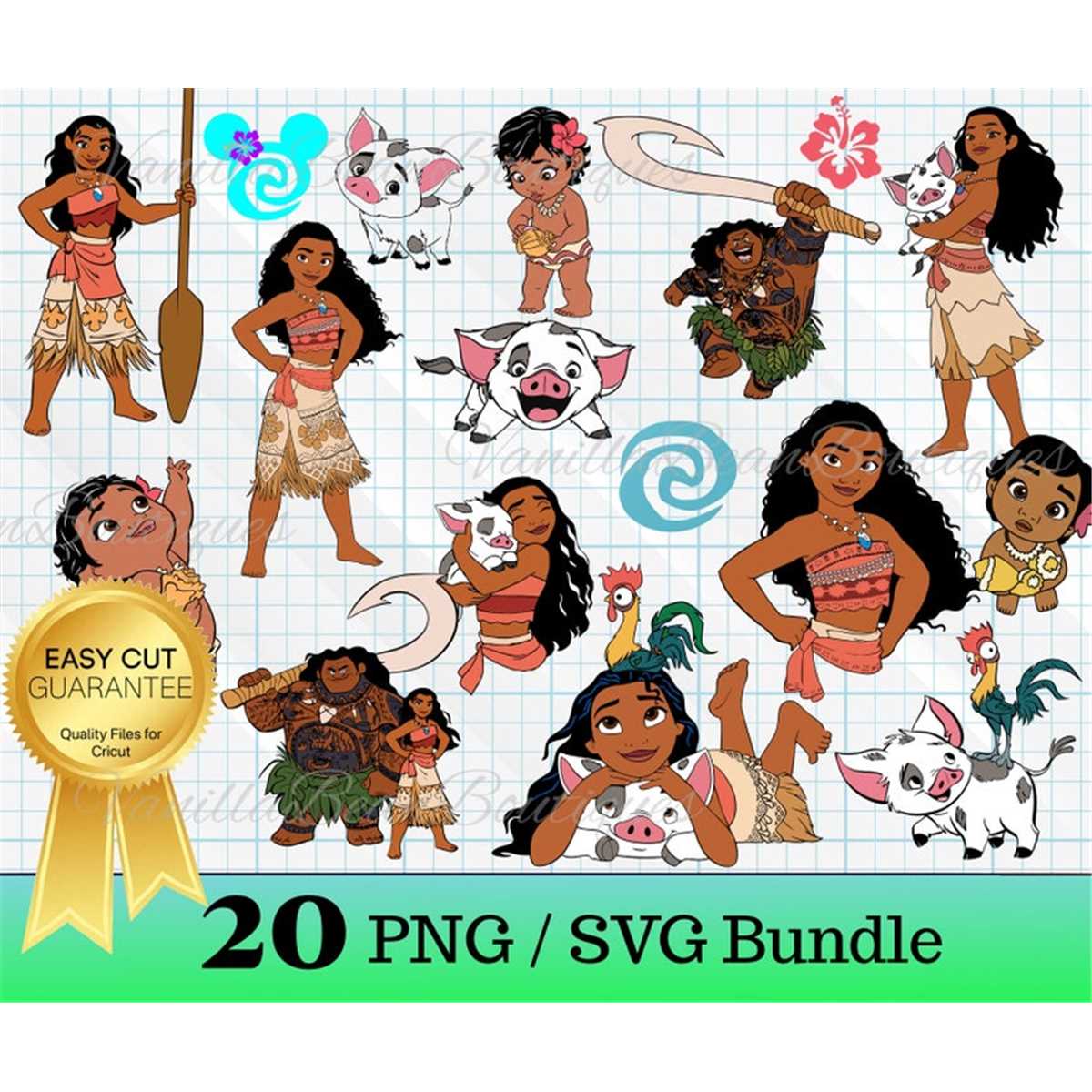 Moana Svg Moana Svg Png Bundle Maui Svg Moana Clipart Fo Inspire