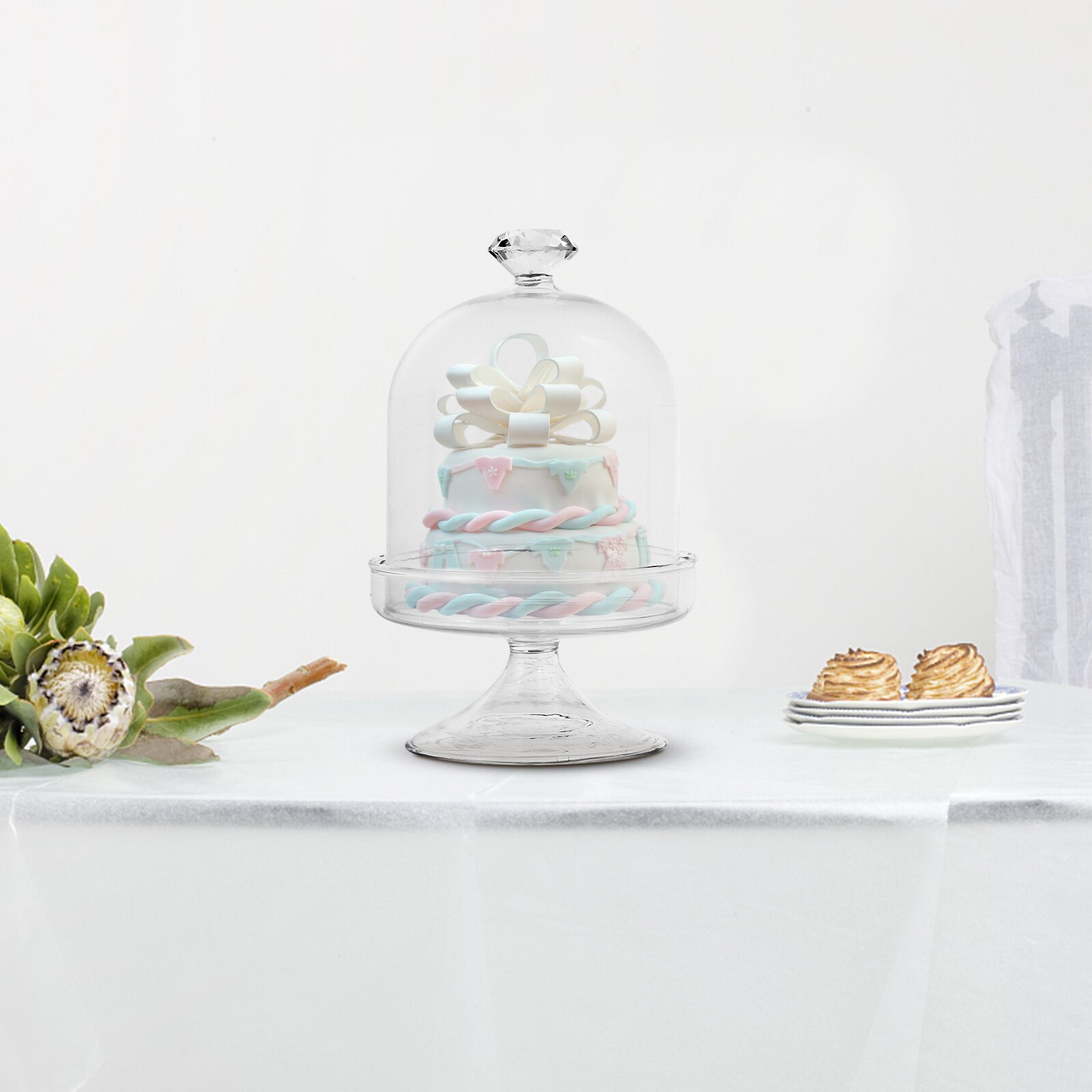 Cake Dome Cover Stand Dessert Display Cupcake Plate Serving - Inspire ...