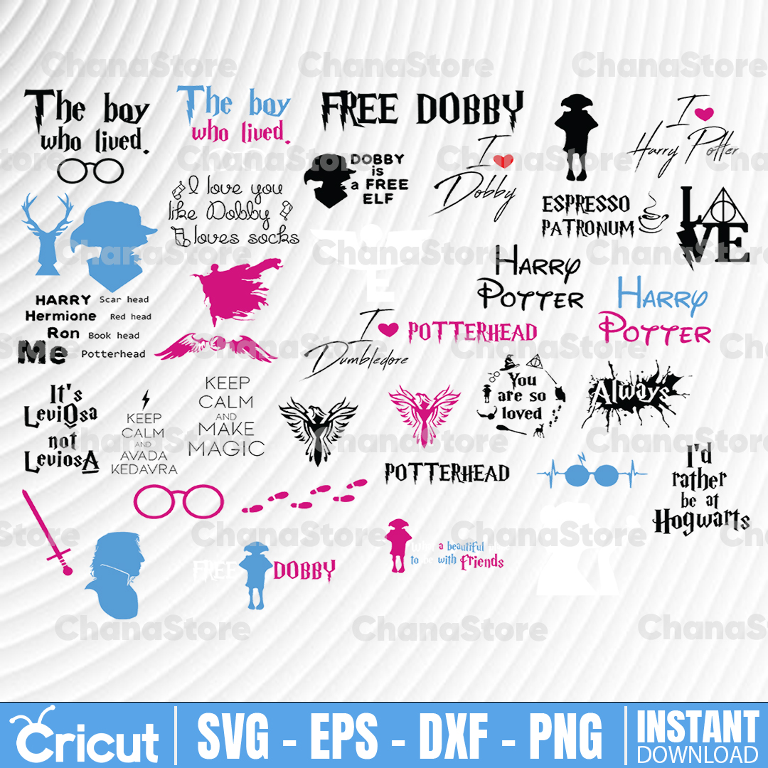 Harry potter SVG, PNG, DXF, harry potter svg, png, dxf, Harr | Inspire ...