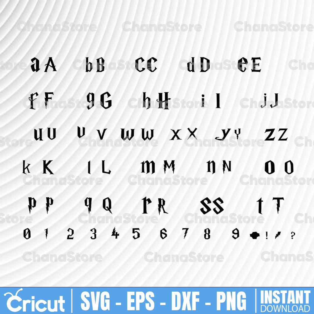 Wizard Font Svg Harry Potter Font Svg Harry Potter Alphabet - Inspire ...
