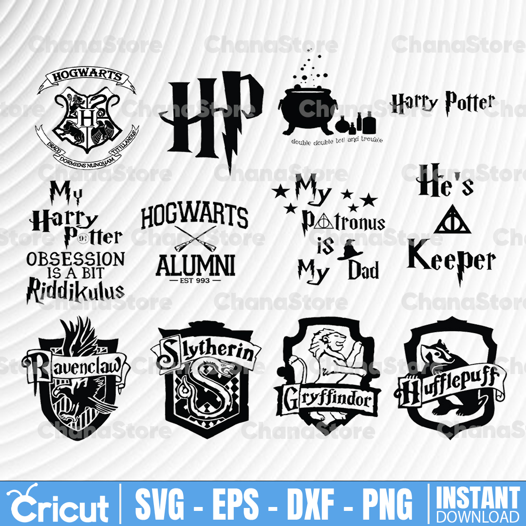 Harry Potter Svg Huge Bundle, Wizard Svg, Hogwarts School Em | Inspire ...