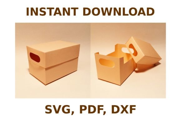 Office Box with Lid Template, Box Template SVG, SVG Files, S | Inspire ...