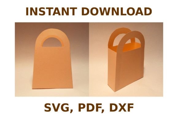 Paper Bag Template, Box Template SVG, SVG Files, SVG, Cricut | Inspire ...