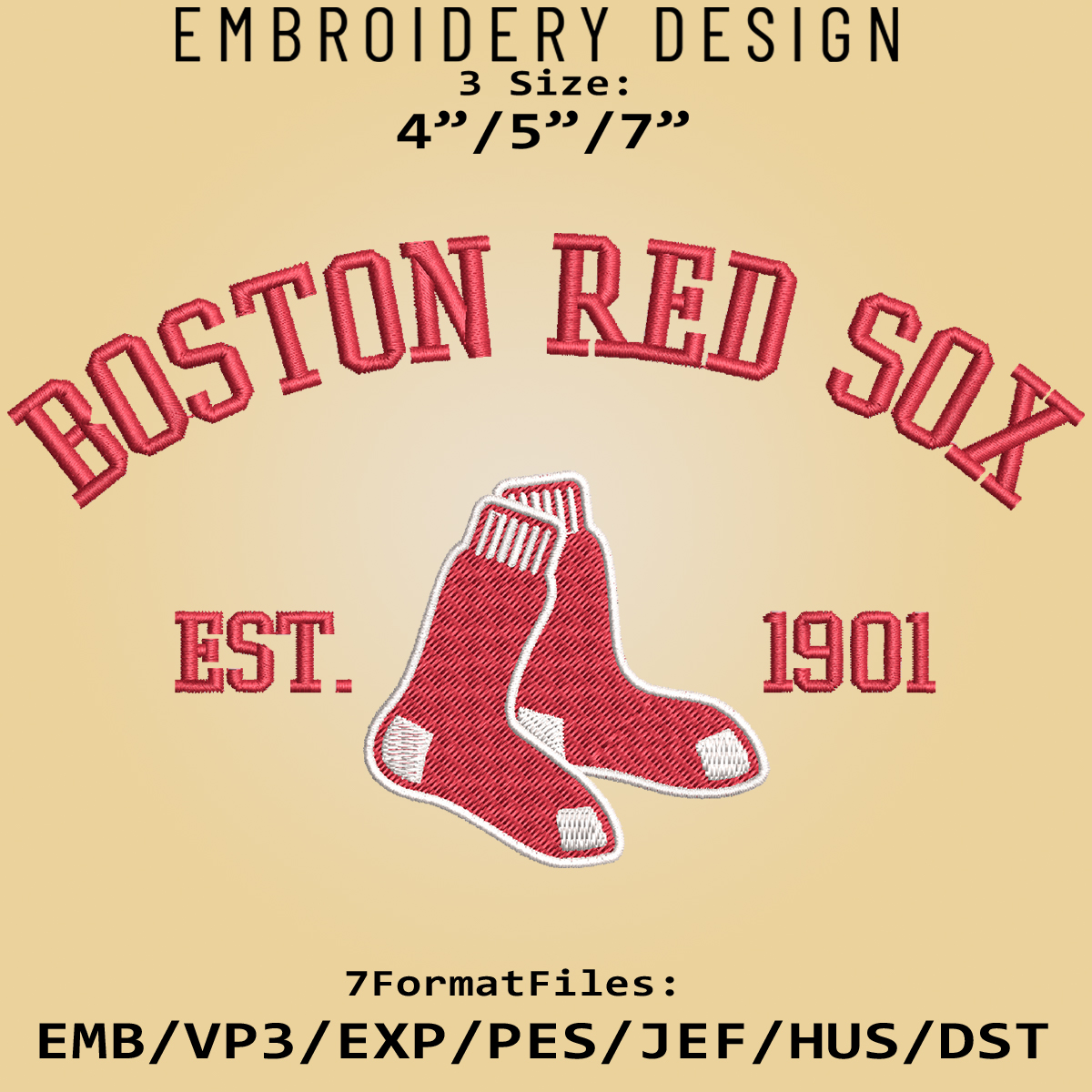 Boston Red Sox Embroidery Designs, MLB Logo Embroidery Files | Inspire ...