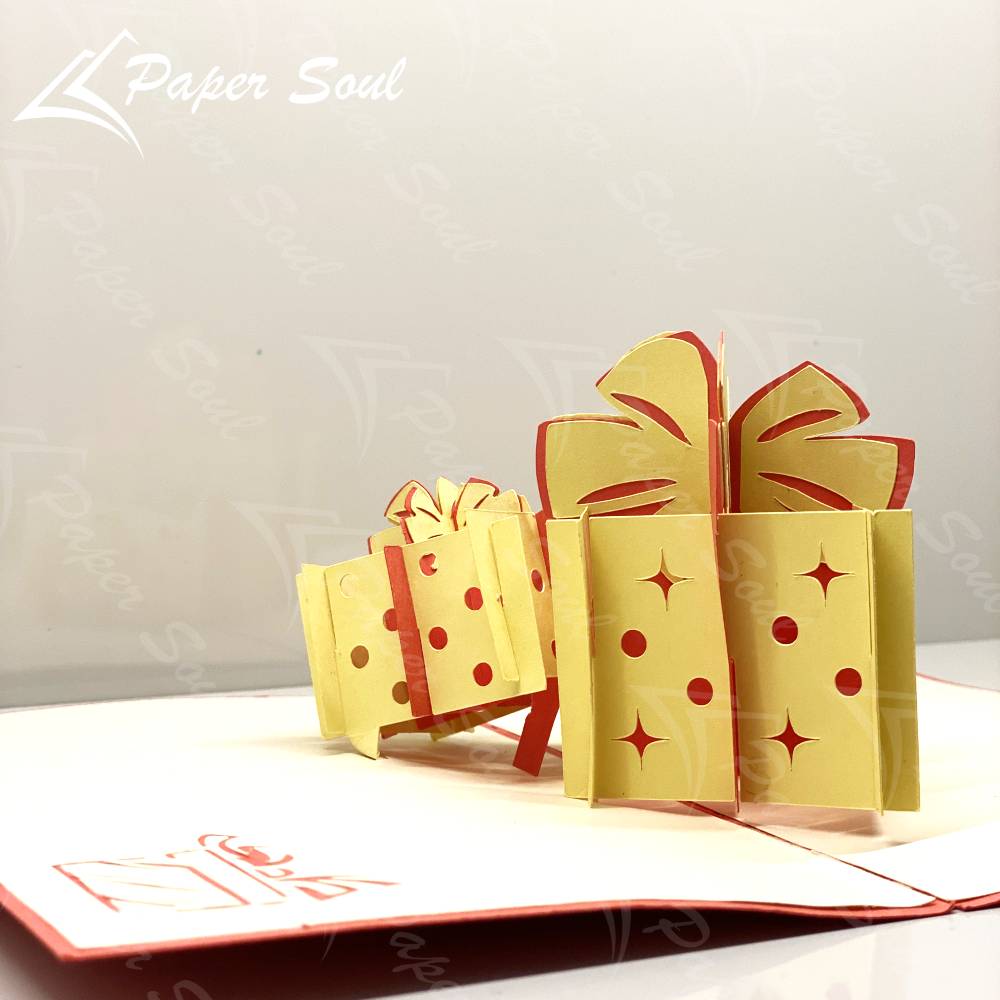 Giftbox pop-up card template | pop-up card svg | papercraft | Inspire ...