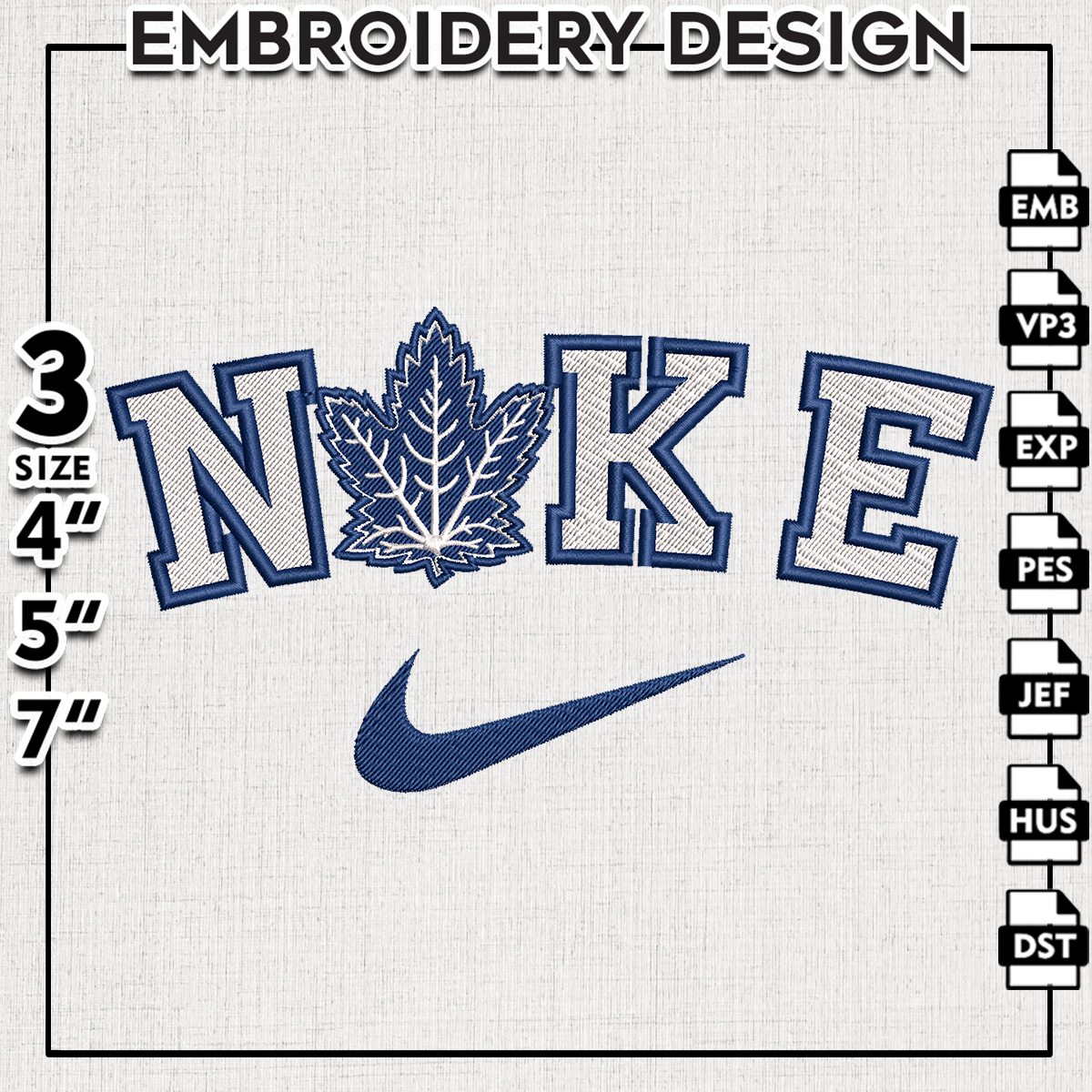 Toronto Maple Leafs Embroidery Designs, NHL Logo Embroidery | Inspire ...