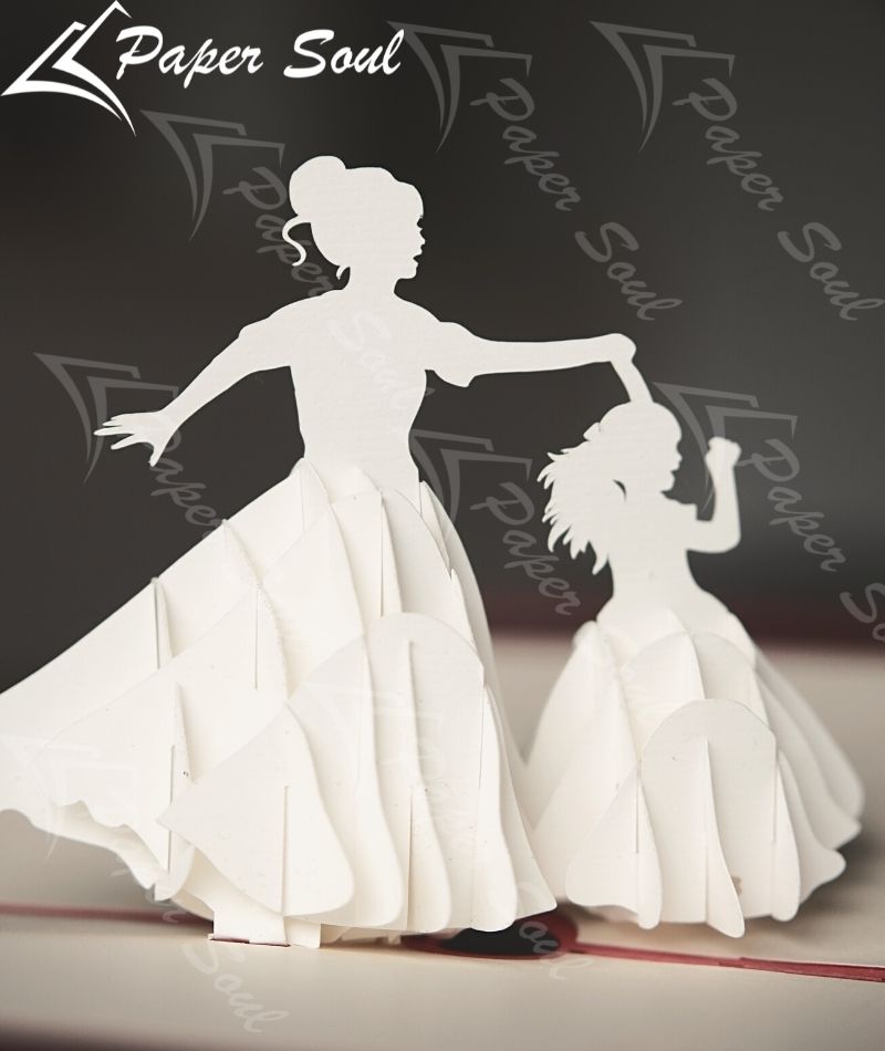 Mother and daughter pop-up card template | mother's day card - Inspire ...