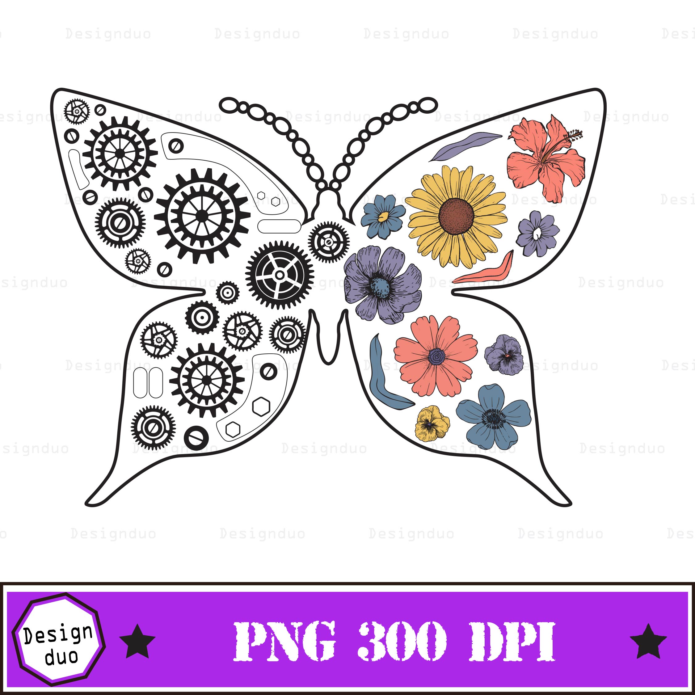 Half Robot Butterfly Sublimation | Inspire Uplift