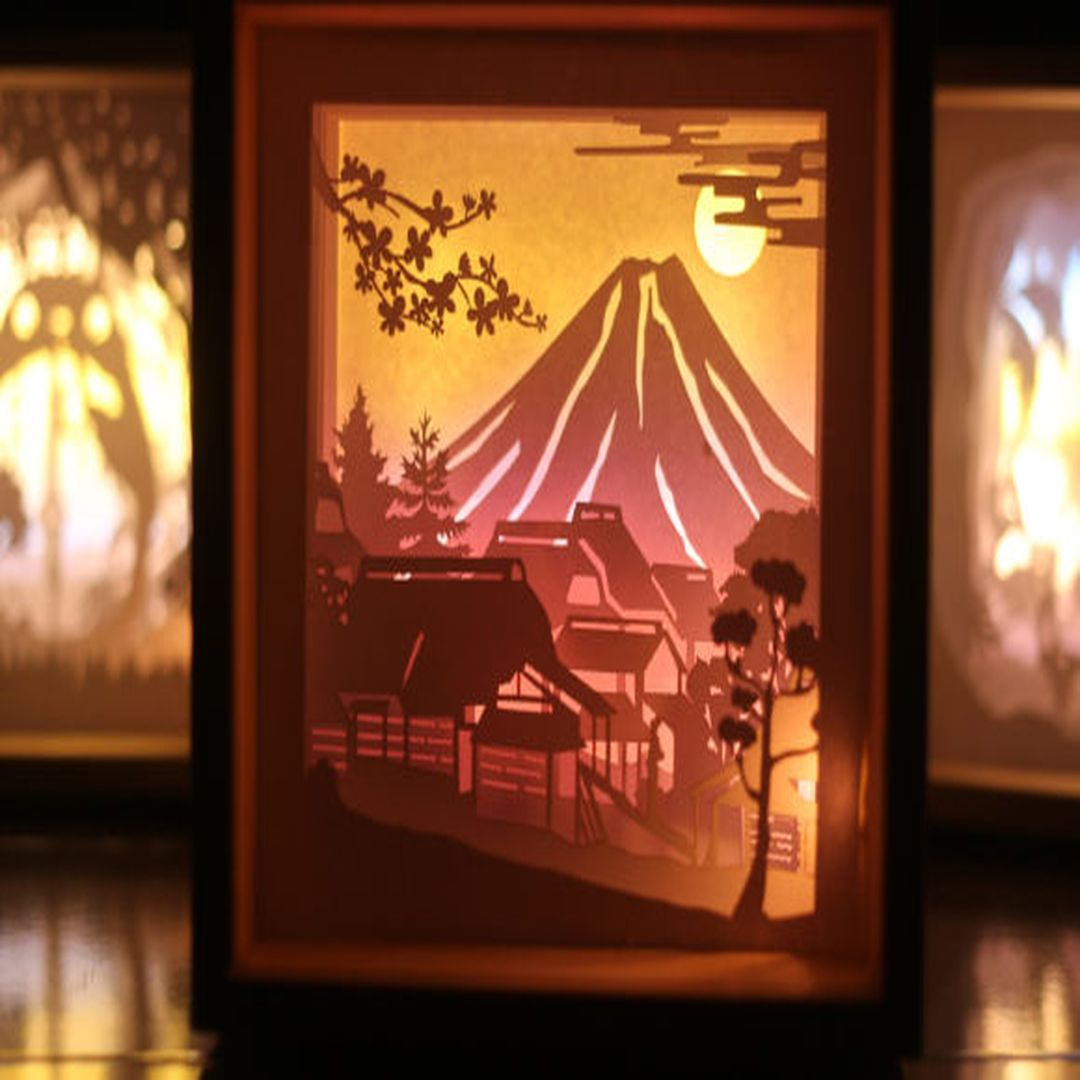 Fujisan Japan 3d Paper Lightbox Temp - Inspire Uplift
