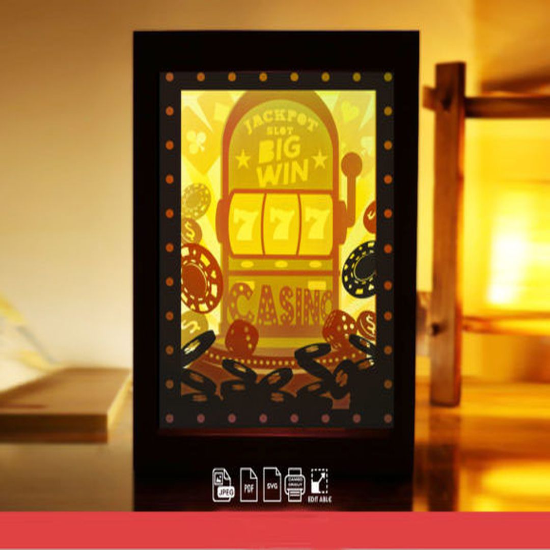 Slot Machine 3d Paper Lightbox Temp | Inspire Uplift
