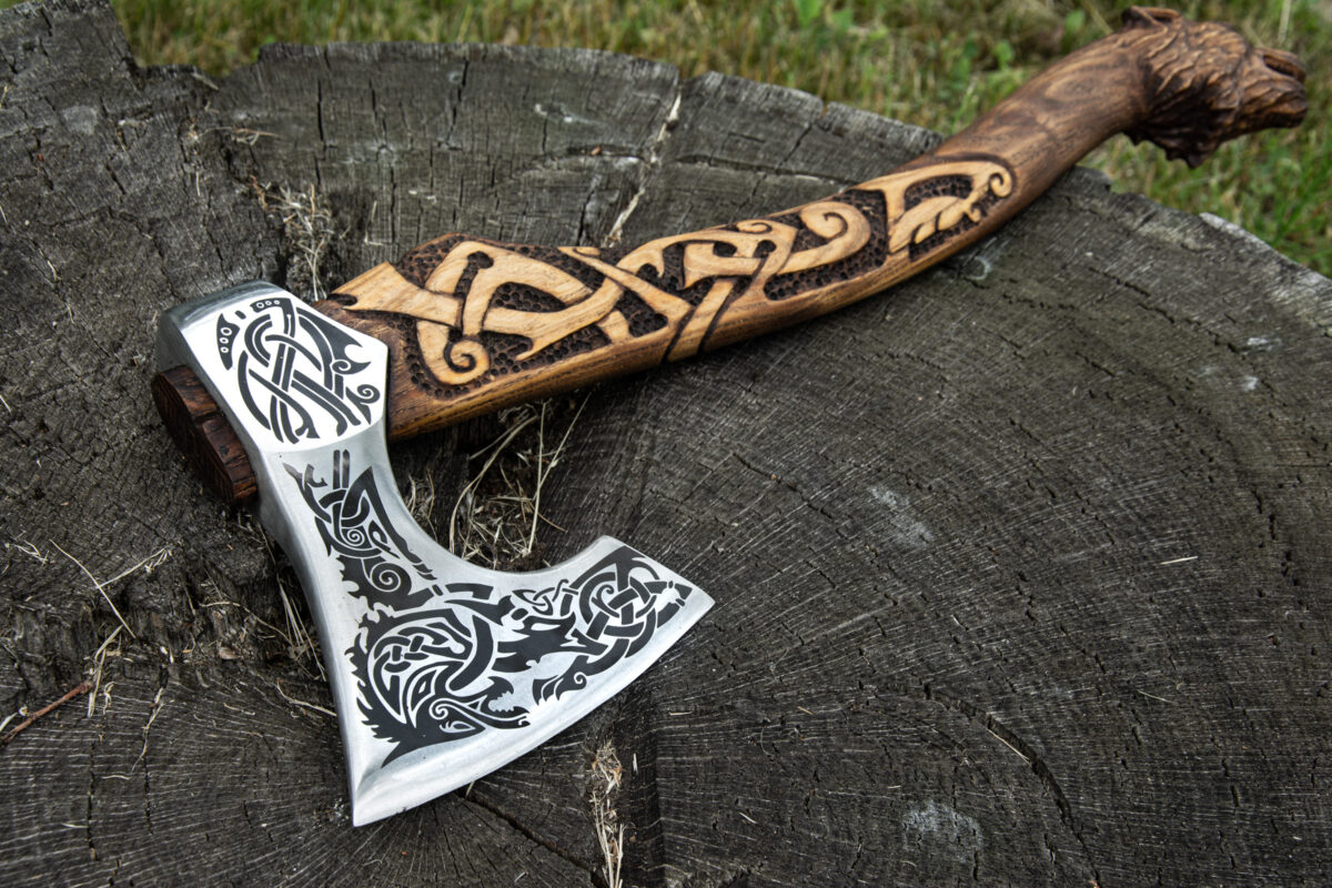 HAND-FORGED VIKING AXE FENRIR | Inspire Uplift