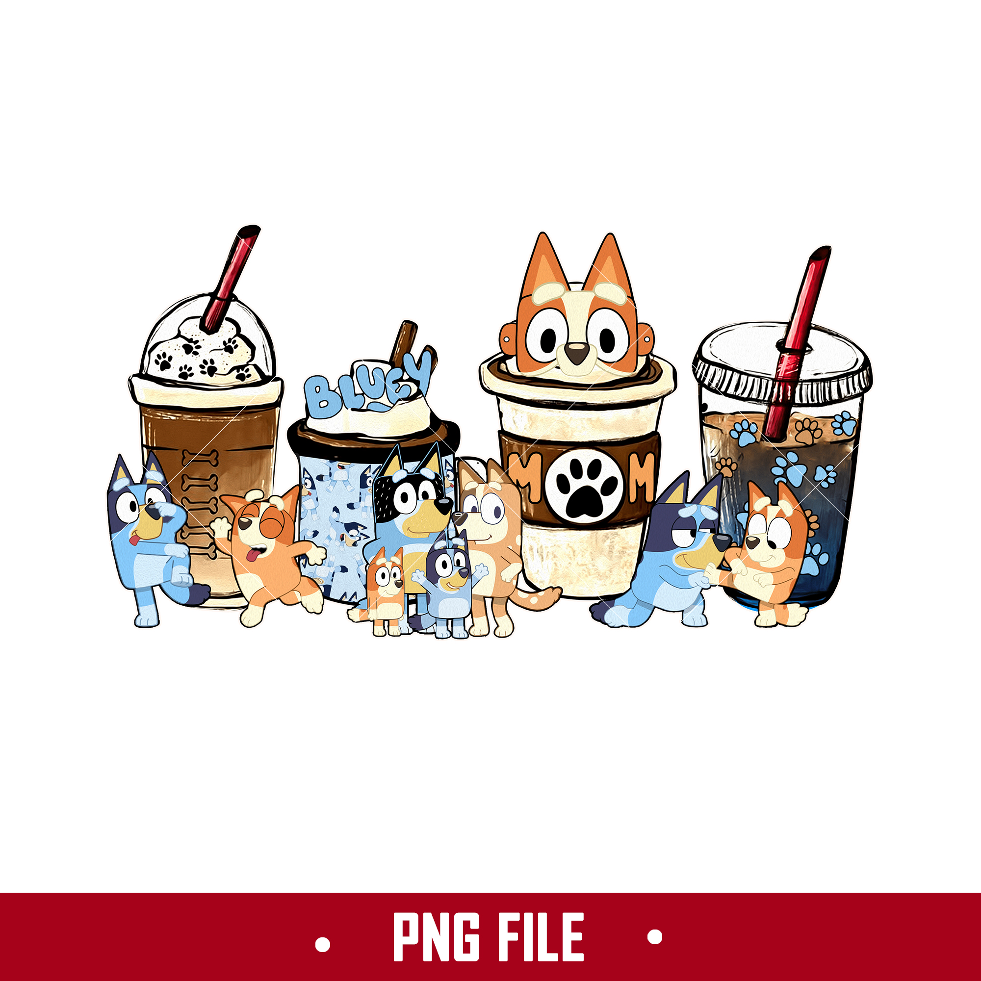 Bluey Mom Coffee Png, Bluey Png, Mom Coffee Png, Bluey Mothe | Inspire ...