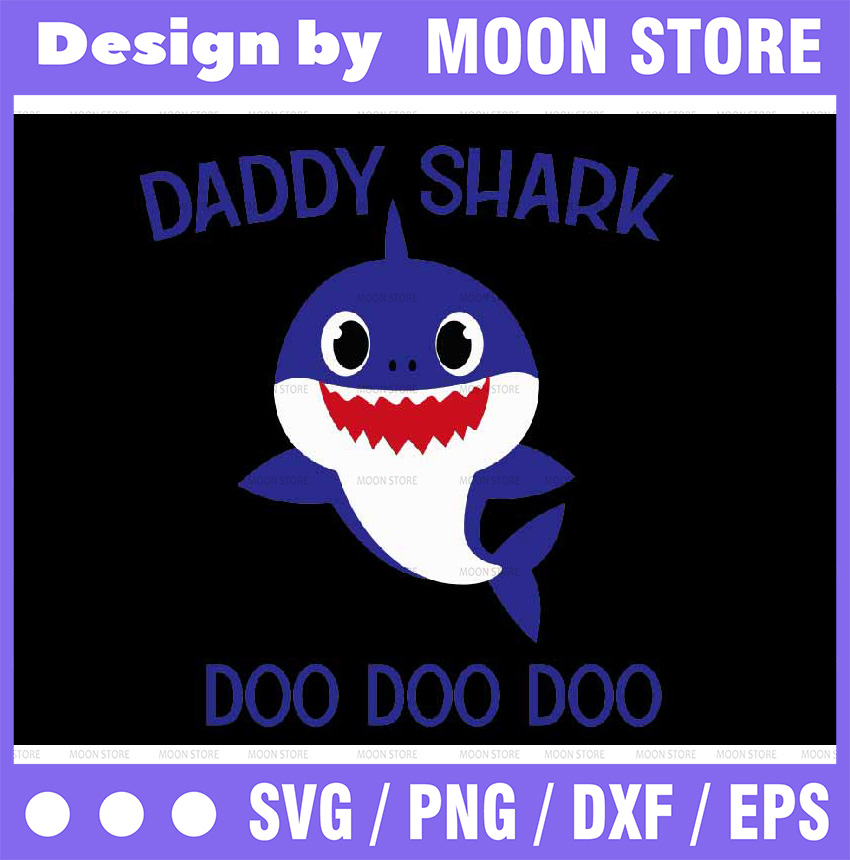Daddy Shark SVG, Cricut Cut files, Shark Family doo doo doo - Inspire ...