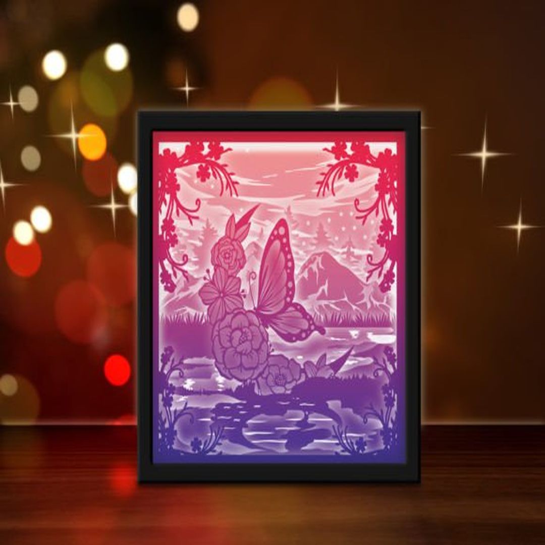 Magical Butterfly Flower Light Box - Inspire Uplift