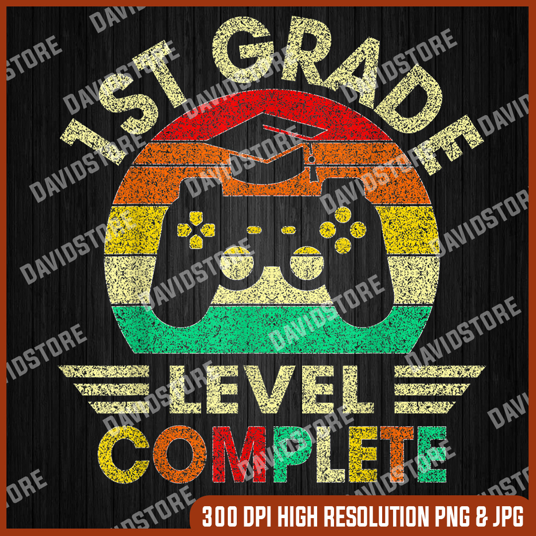 1St Grade Graduation Level Complete Video Games Boy Kids Las - Inspire ...