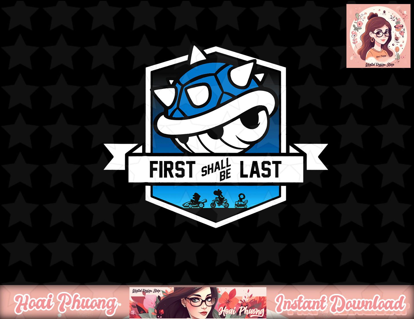 Nintendo Mario Kart Spiny Shell Banner Graphic PNG Sublimati - Inspire ...