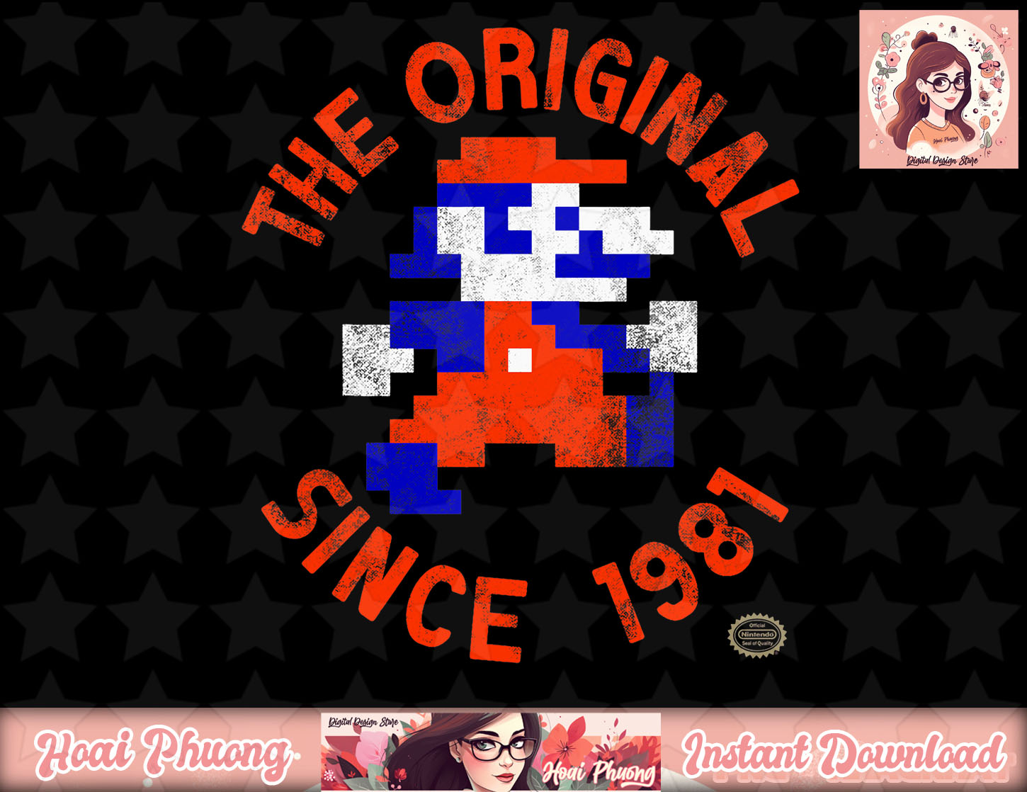 Nintendo Super Mario 8-Bit Original Since 81 Graphic PNG Sub | Inspire ...