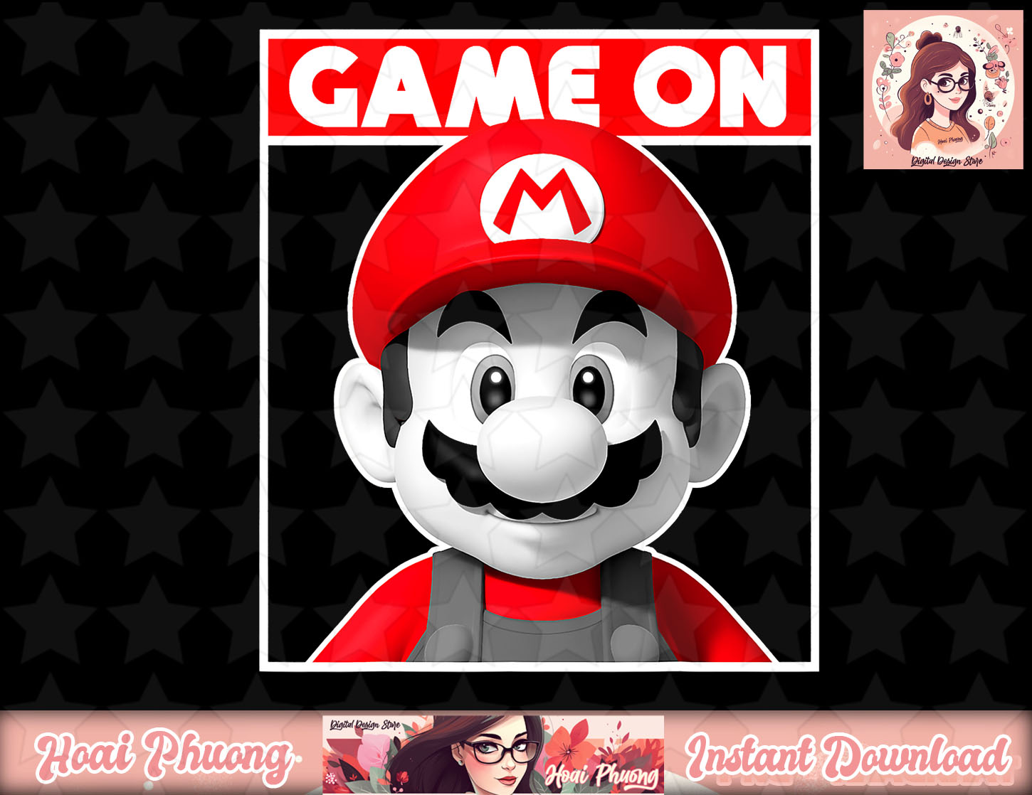 Nintendo Super Mario Game On Box Portrait Graphic PNG Sublim - Inspire ...