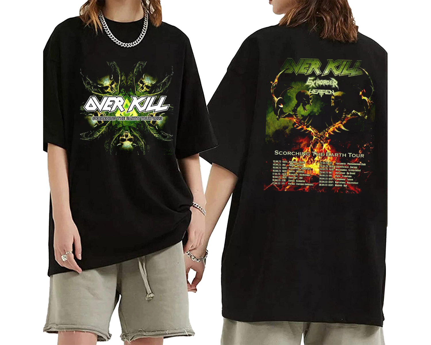 Overkill Scoreced Tour 2023 T Shirt, Overkill Shirt, Scorchi - Inspire ...