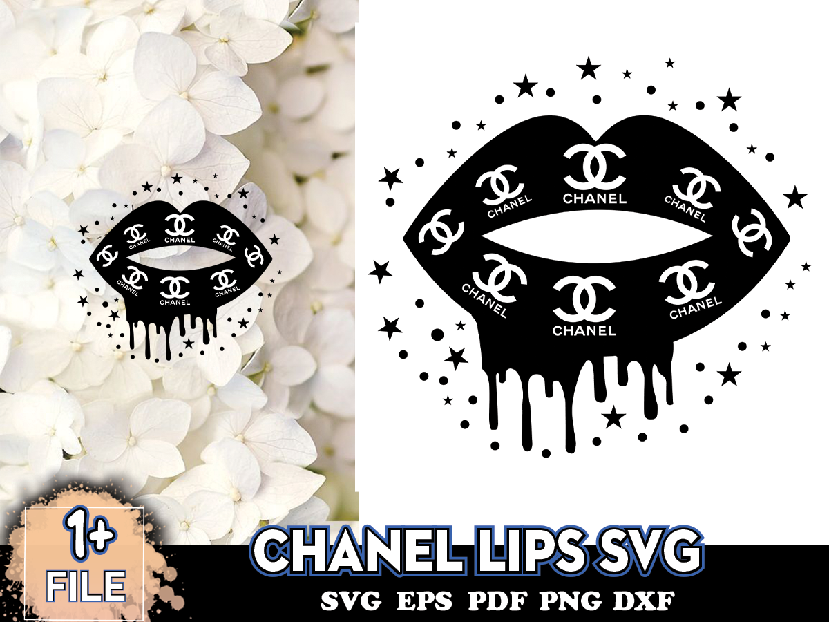 Chanel Lips Svg, Chanel Logo Svg, Chanel Lips Svg | Inspire Uplift