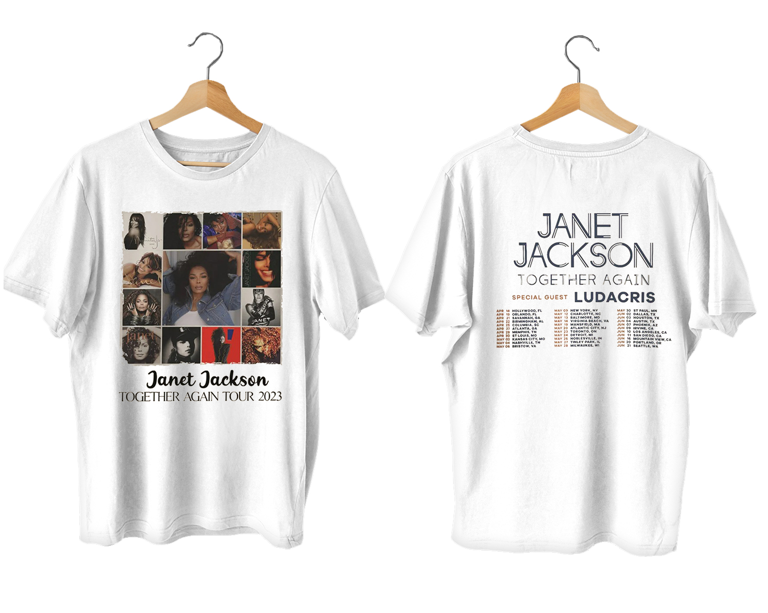 2 Sides Janet Jackson Shirt, Janet Jackson Together Again To - Inspire ...