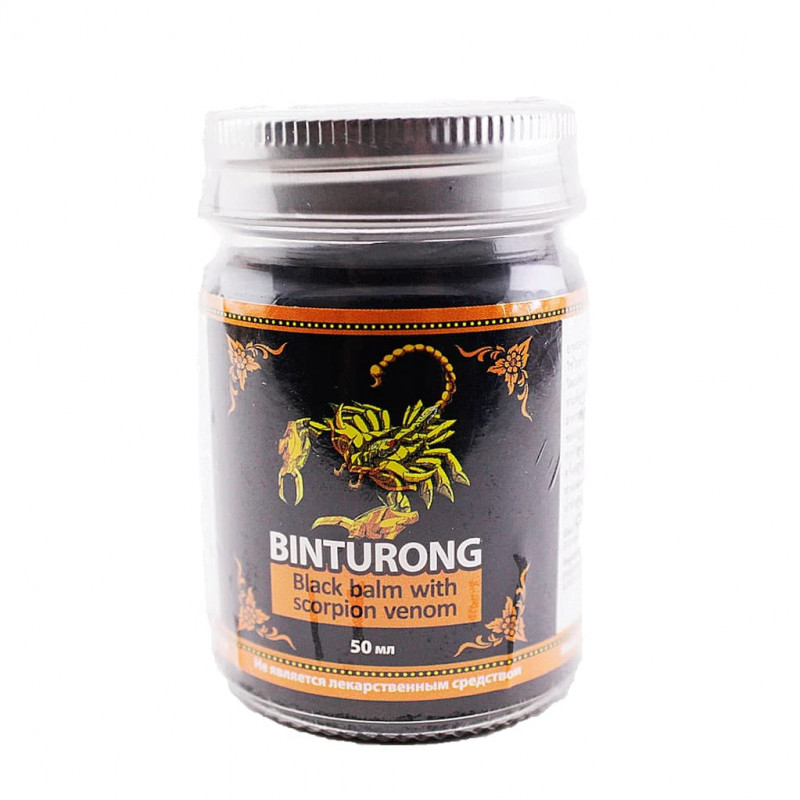 Thai black balm with scorpion venom Binturong, 50 ml | Inspire Uplift