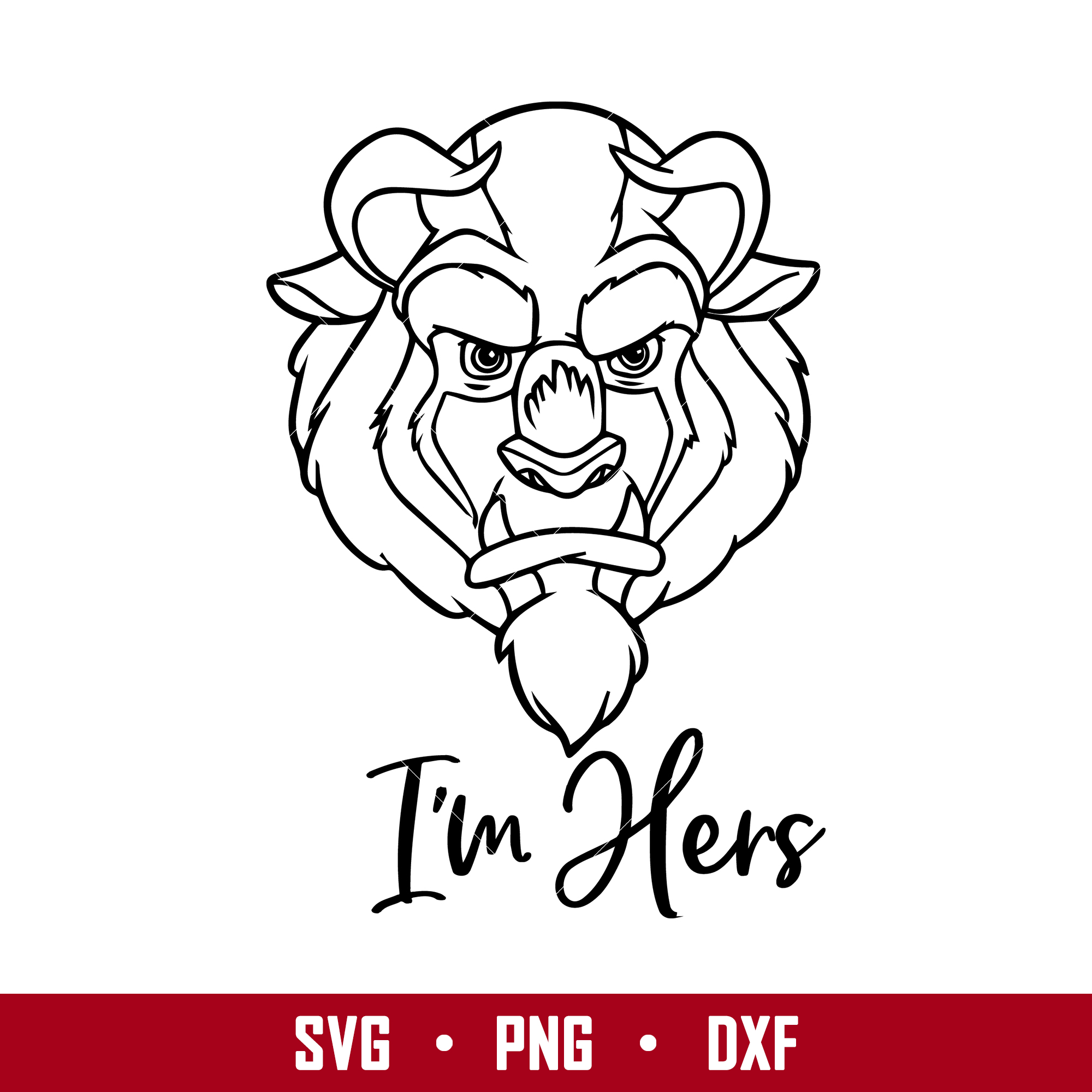 Beast I'm His Svg, Beast Svg, Disney Svg, Png Eps Digital Fi | Inspire ...