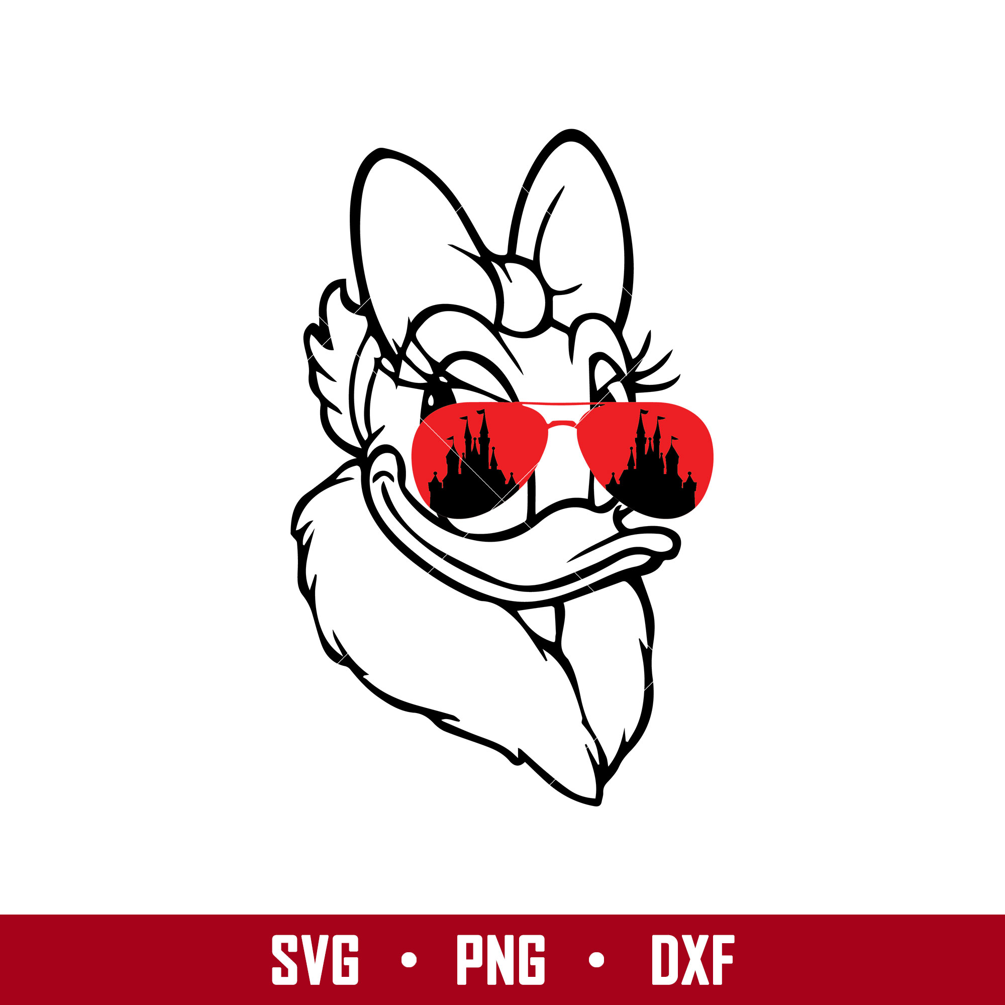 Daisy With Sunglasses Svg, Daisy Duck Svg, Disney Svg, Png E - Inspire ...