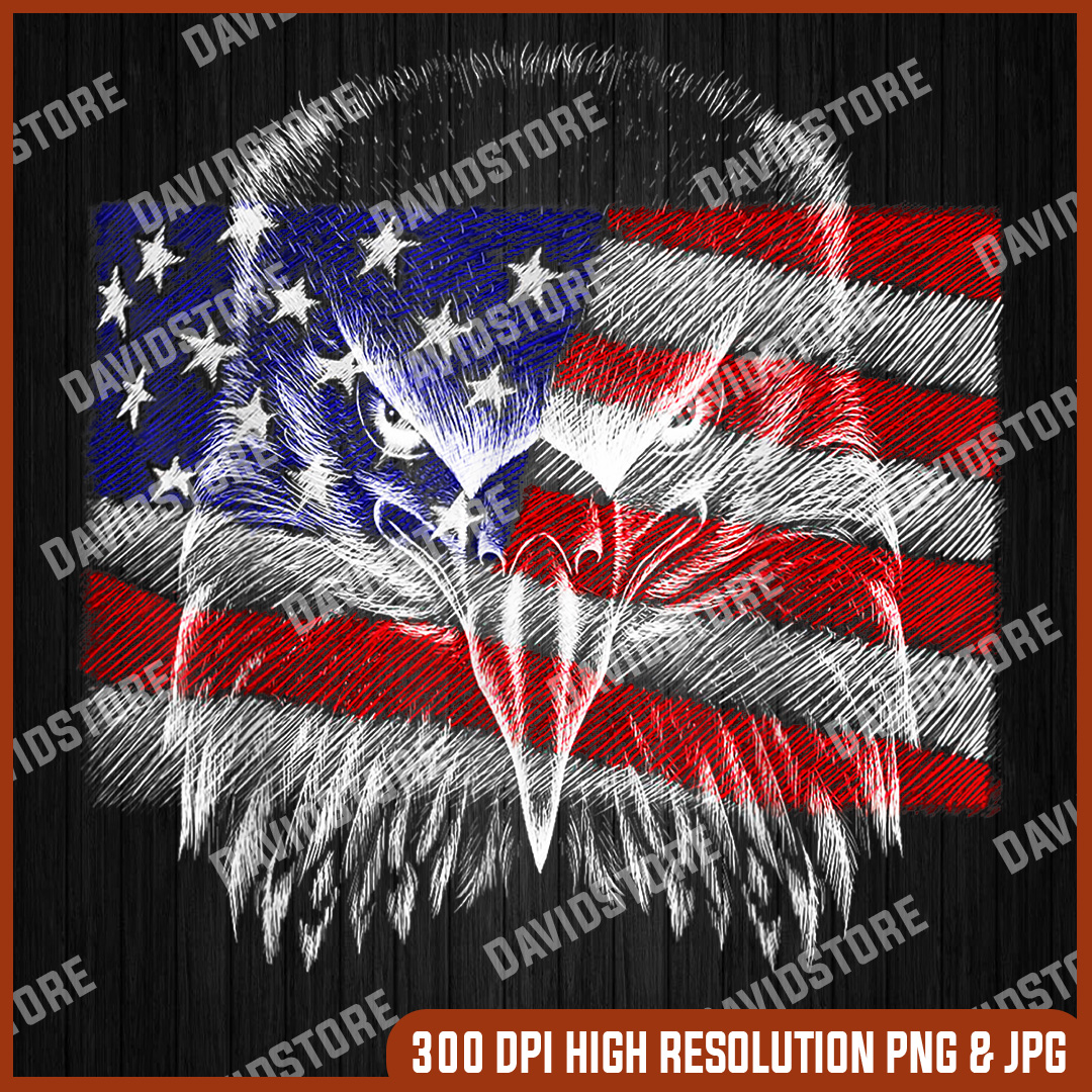 Patriotic Eagle Memorial day, American Flag, Independence Da | Inspire ...