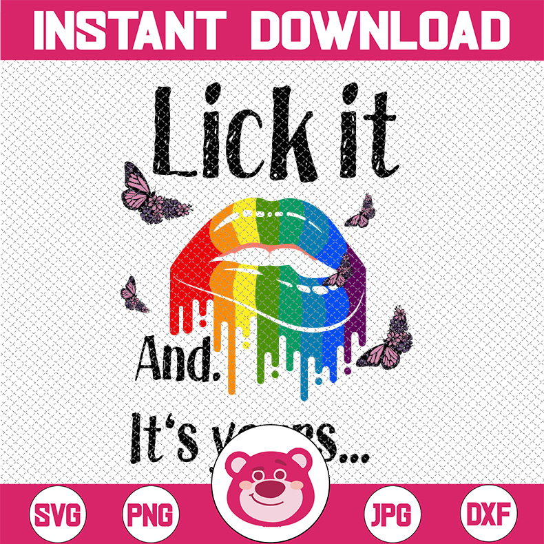 Hippie lips svg, Lick it SVG, LGBT Pride Svg, Lesbian Pride | Inspire ...