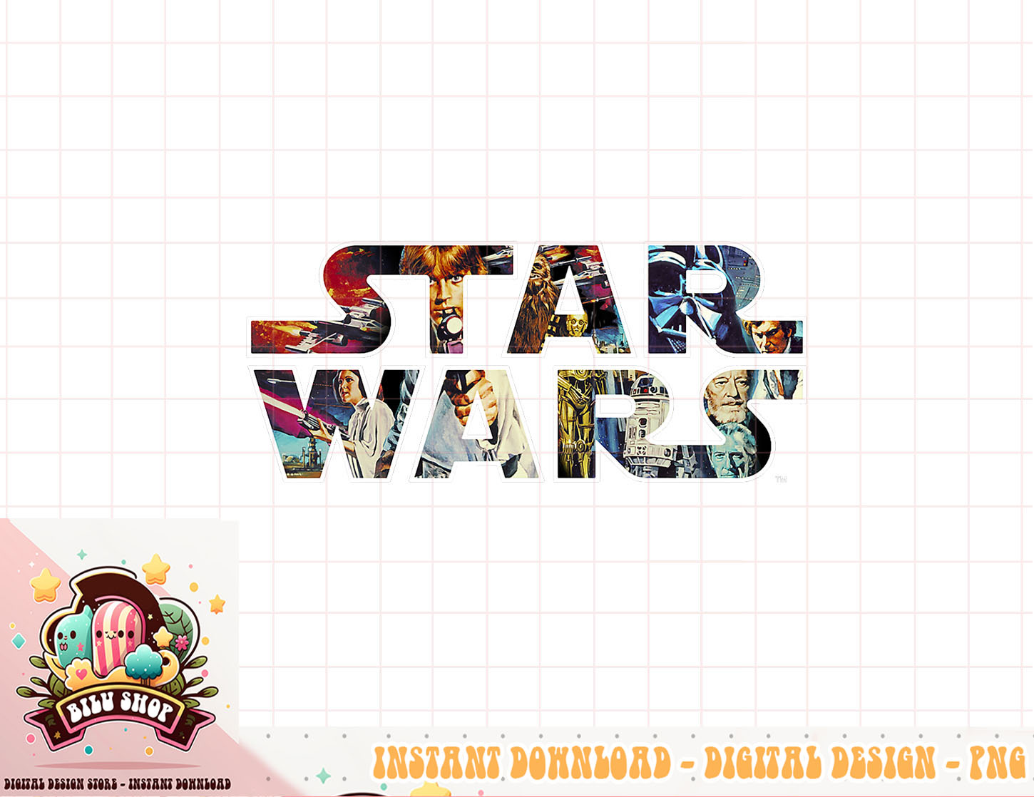 Star Wars Classic Movie Poster Logo Graphic png | Inspire Uplift