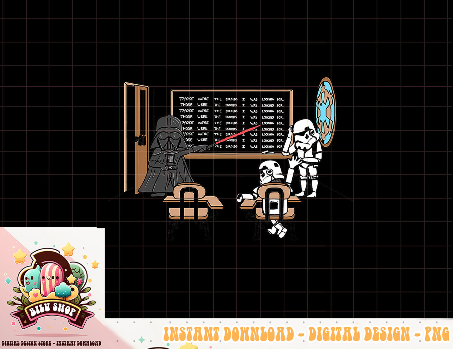 Star Wars Darth Vader Those Were The Droids Classroom Doodle | Inspire ...