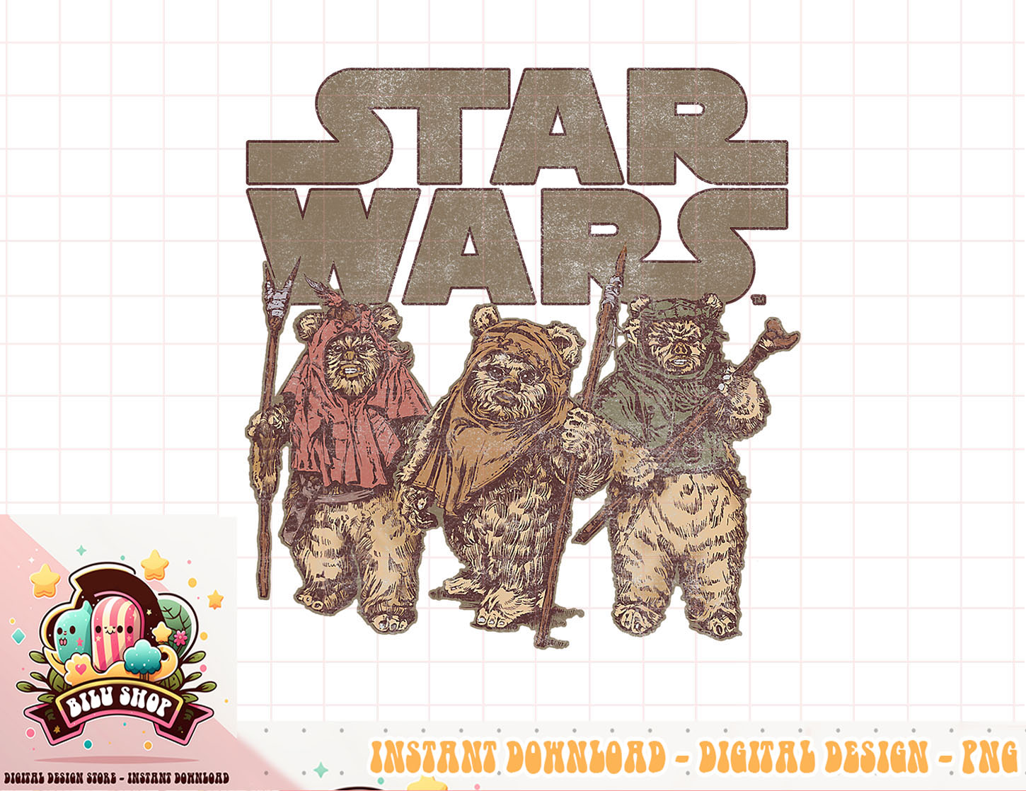 Star Wars Ewok Group Shot Logo png | Inspire Uplift