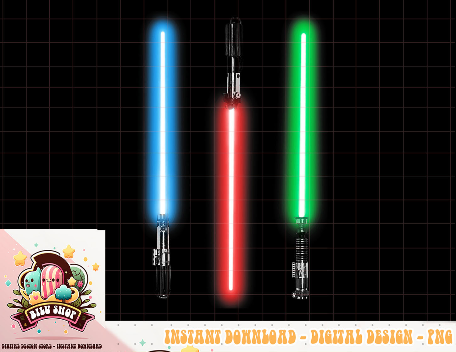 Star Wars Lightsaber Line-Up Photoreal Graphic png - Inspire Uplift
