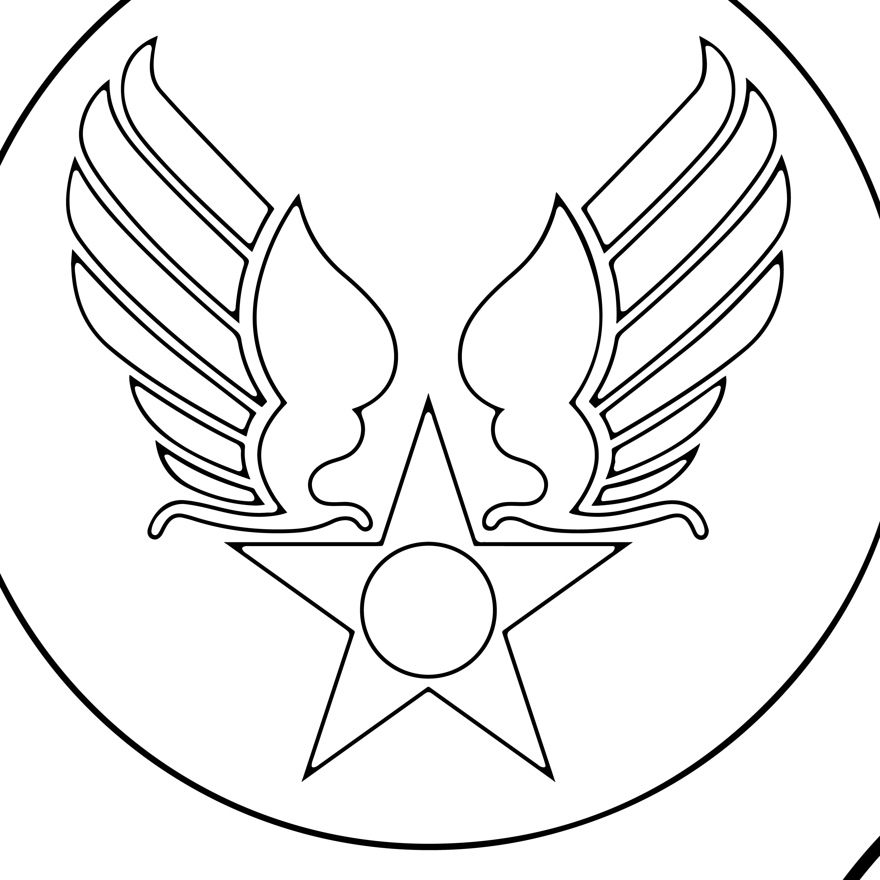 WW2 Air Force Emblem Vector File. for laser engraving, cnc r - Inspire ...