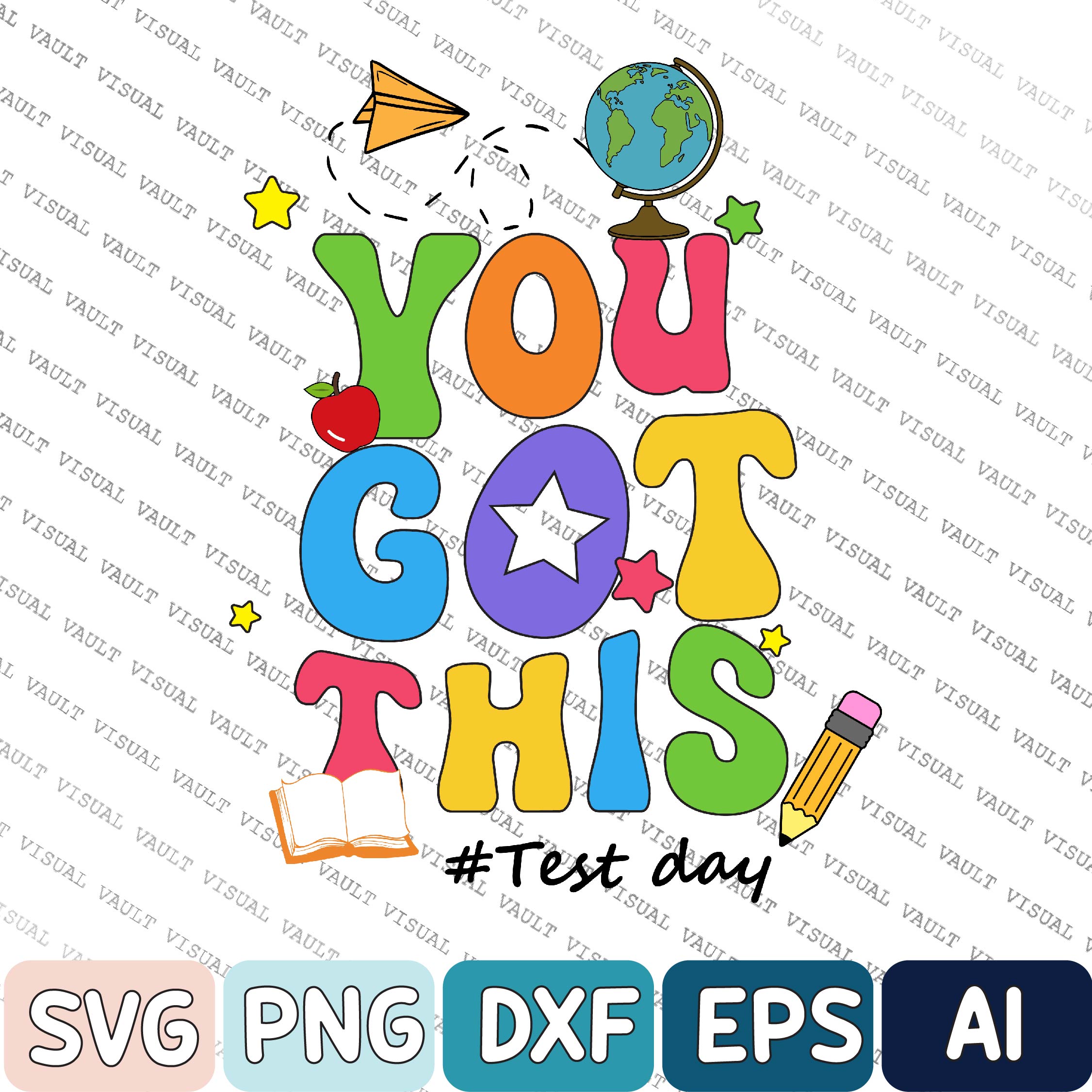 School Test Svg, Teacher Graduation Svg, Test Day Svg, Teach | Inspire ...