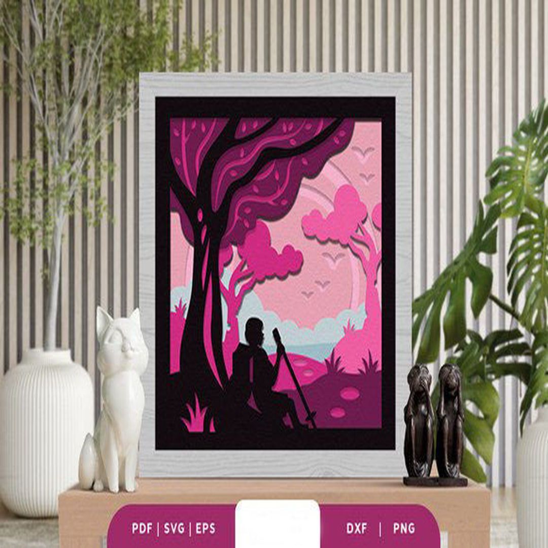 Boy Hike the Canyon 3D Shadow Box, Shadow Box Template, Pape | Inspire ...