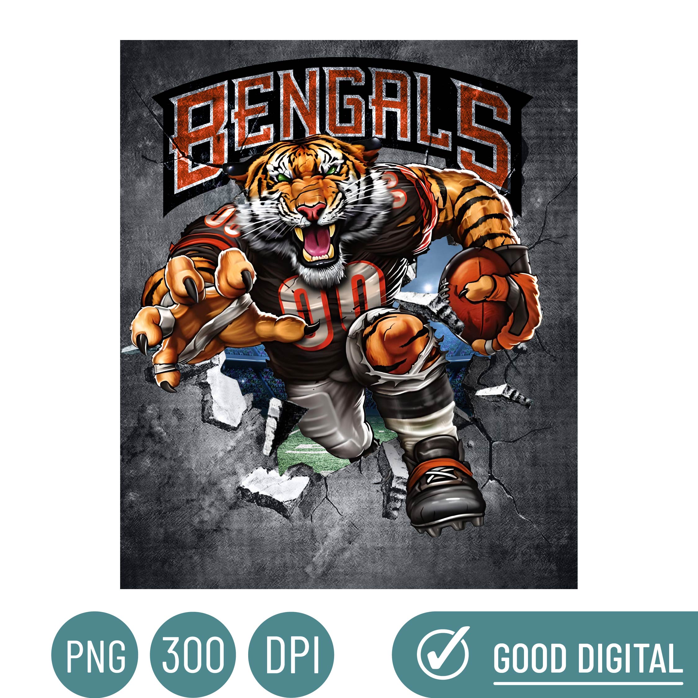 CincinnatiBengals Tumbler Wrap Sublimation Png, Football Tum | Inspire ...