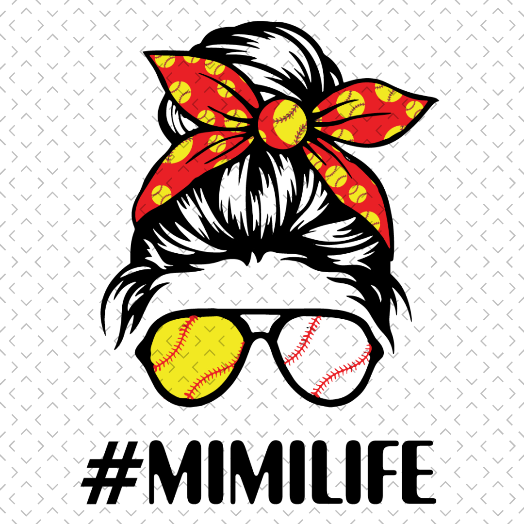 Mimi Life Softball Baseball Svg, Mothers Day Svg, Sport Svg, | Inspire ...