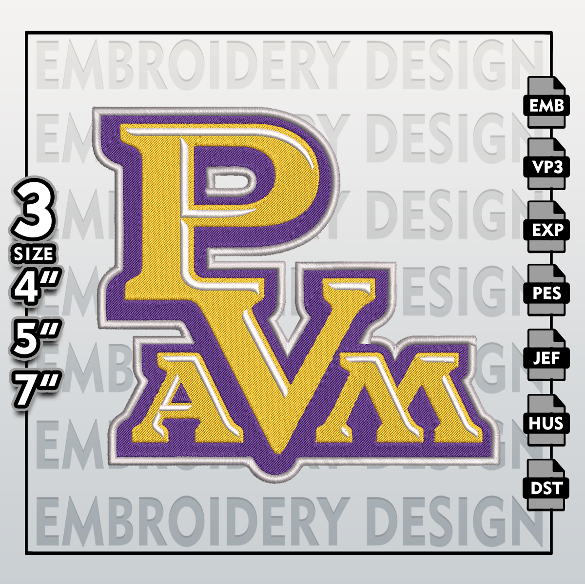 Prairie View AM Panthers Embroidery Designs, NCAA Logo Embr | Inspire ...