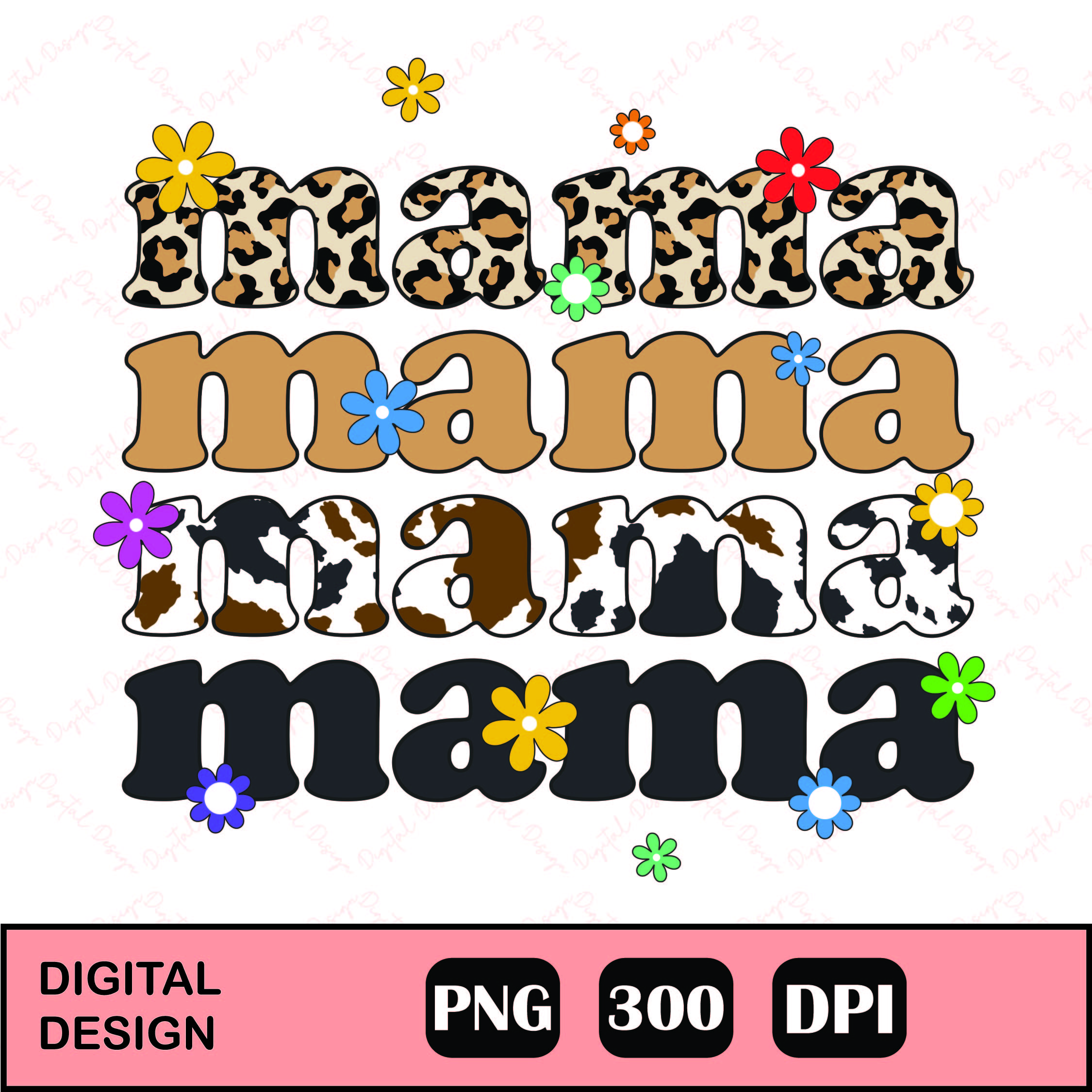 Mama Leopard png, mama half leopard print png , mama png, m - Inspire ...