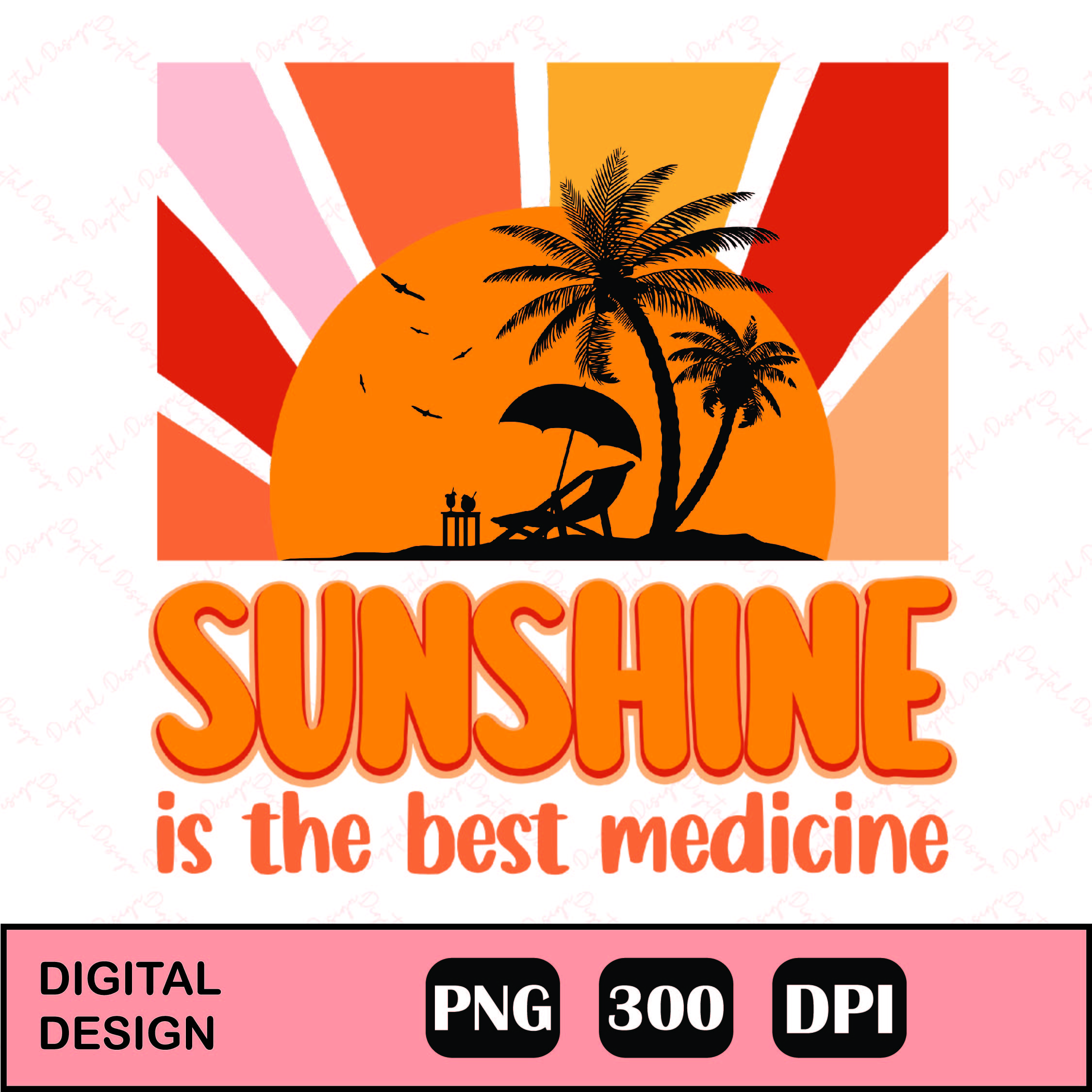 Best Medicine Retro Summer png, unshine is the Best Medicine | Inspire ...