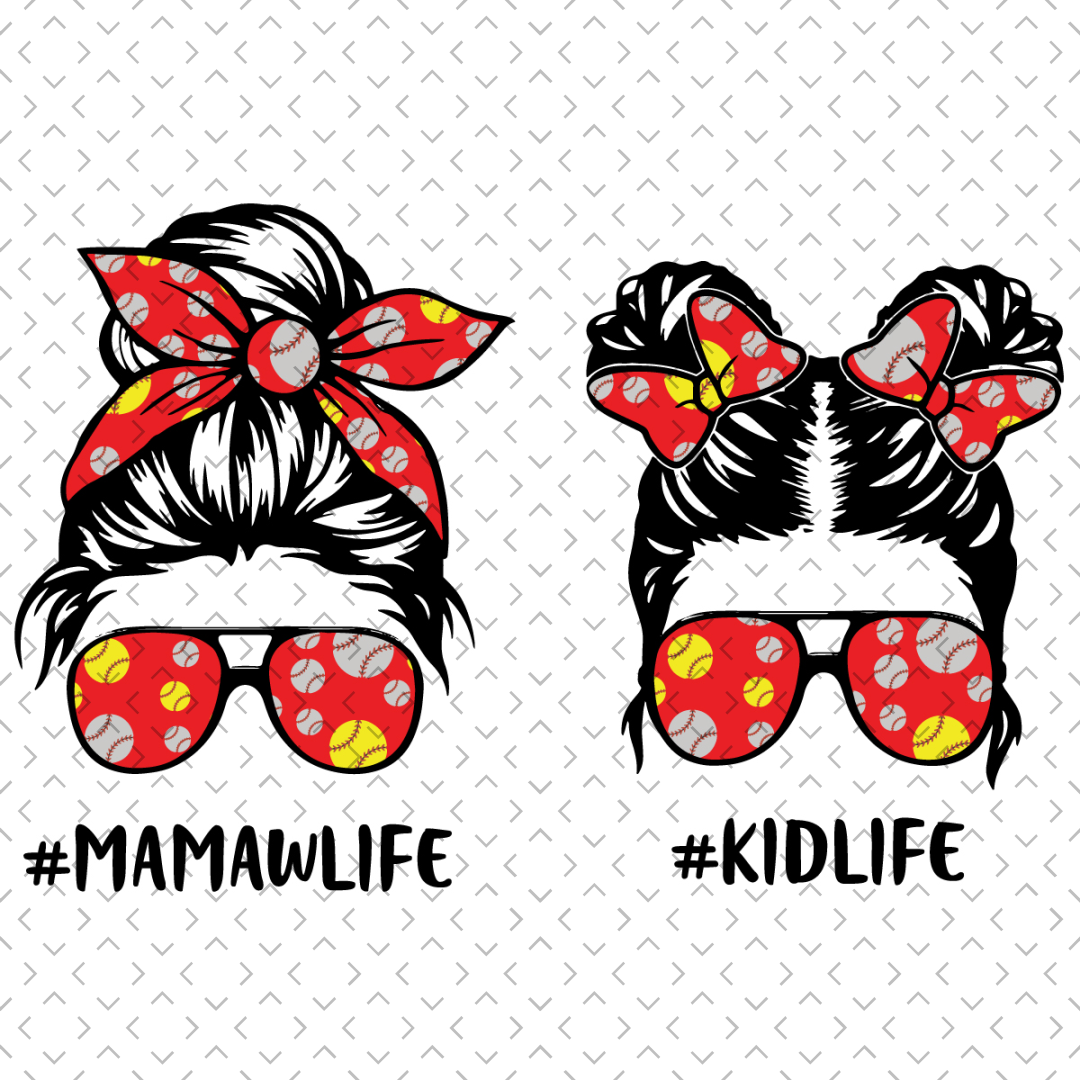 Softball Mamaw Life Kid Life Svg Bundle, Mothers Day Svg, Sp | Inspire ...
