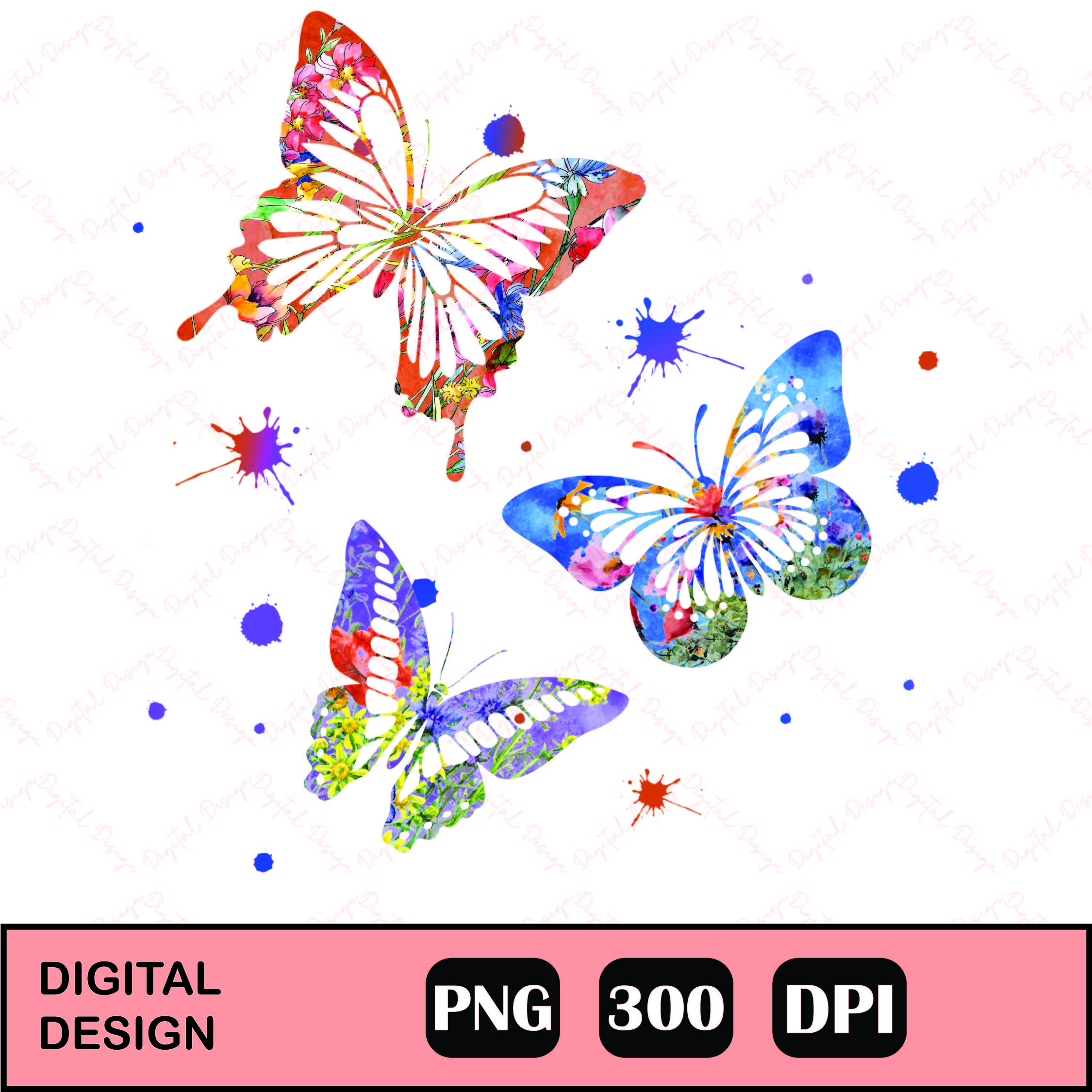 Butterflies png, Butterflies individual png sublimation | Inspire Uplift