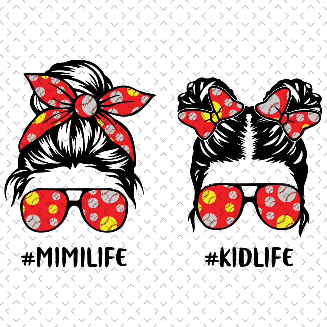 Softball Mimi Life Kid Life Svg Bundle, Mothers Day Svg, Spo | Inspire ...