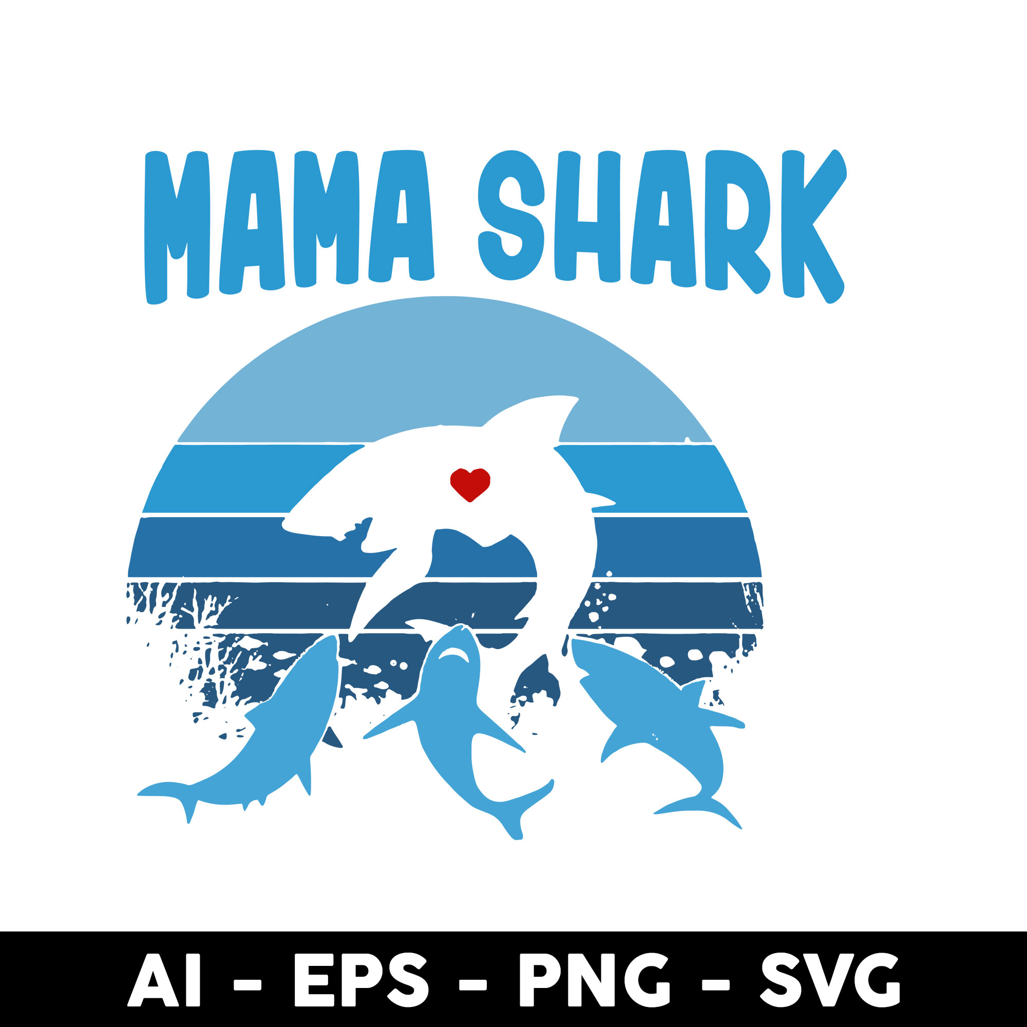 Mama Shark Svg, Shark Svg, Mother Fish Svg, Mother's Day Svg | Inspire ...