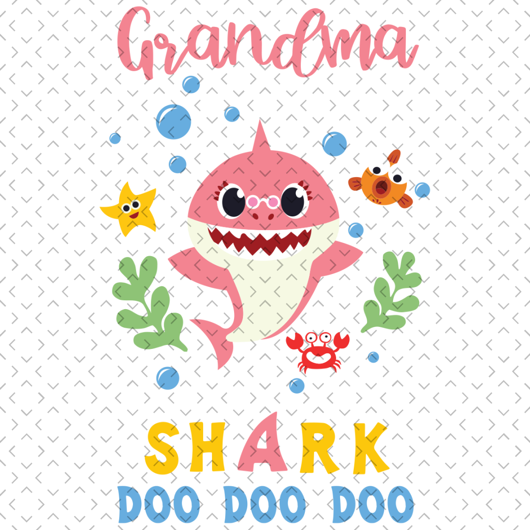 Grandma Shark Doo Doo Doo Svg, Family Svg, Grandma Shark Svg | Inspire ...