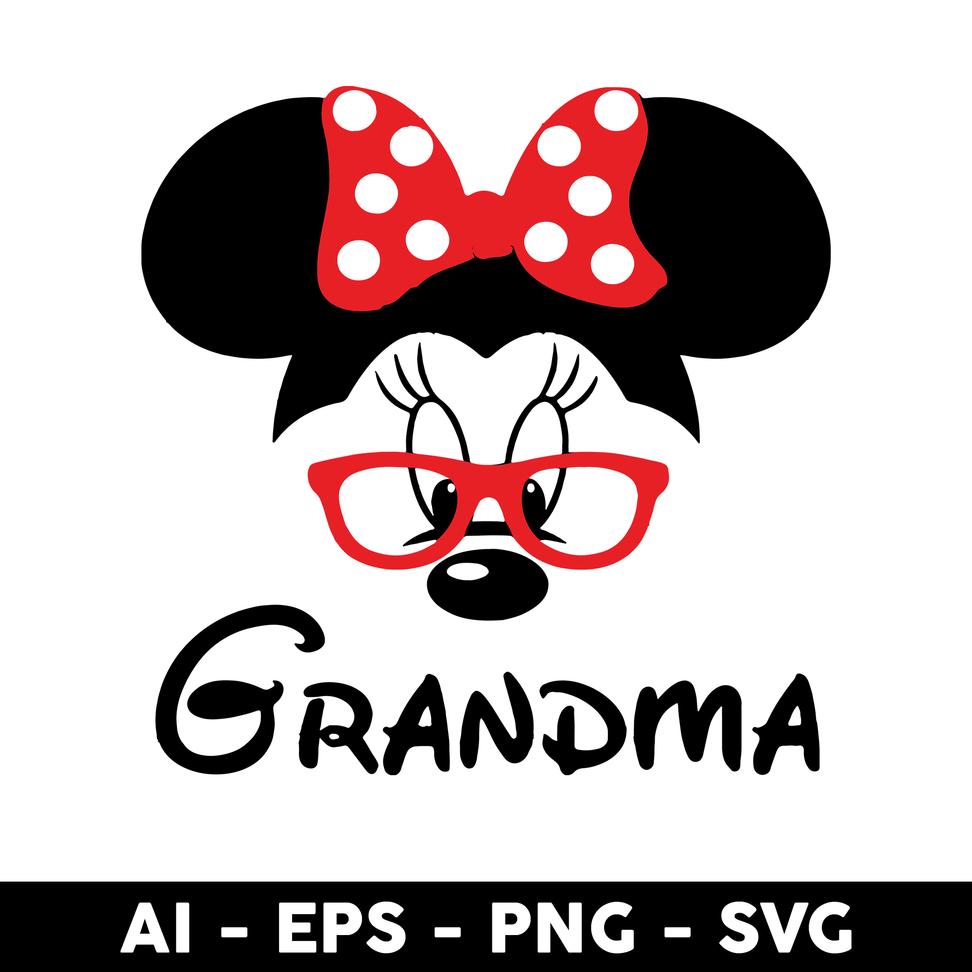 Grandma Svg, Minnie Mouse Svg, Minnie Svg, Mother's Day Svg, | Inspire ...